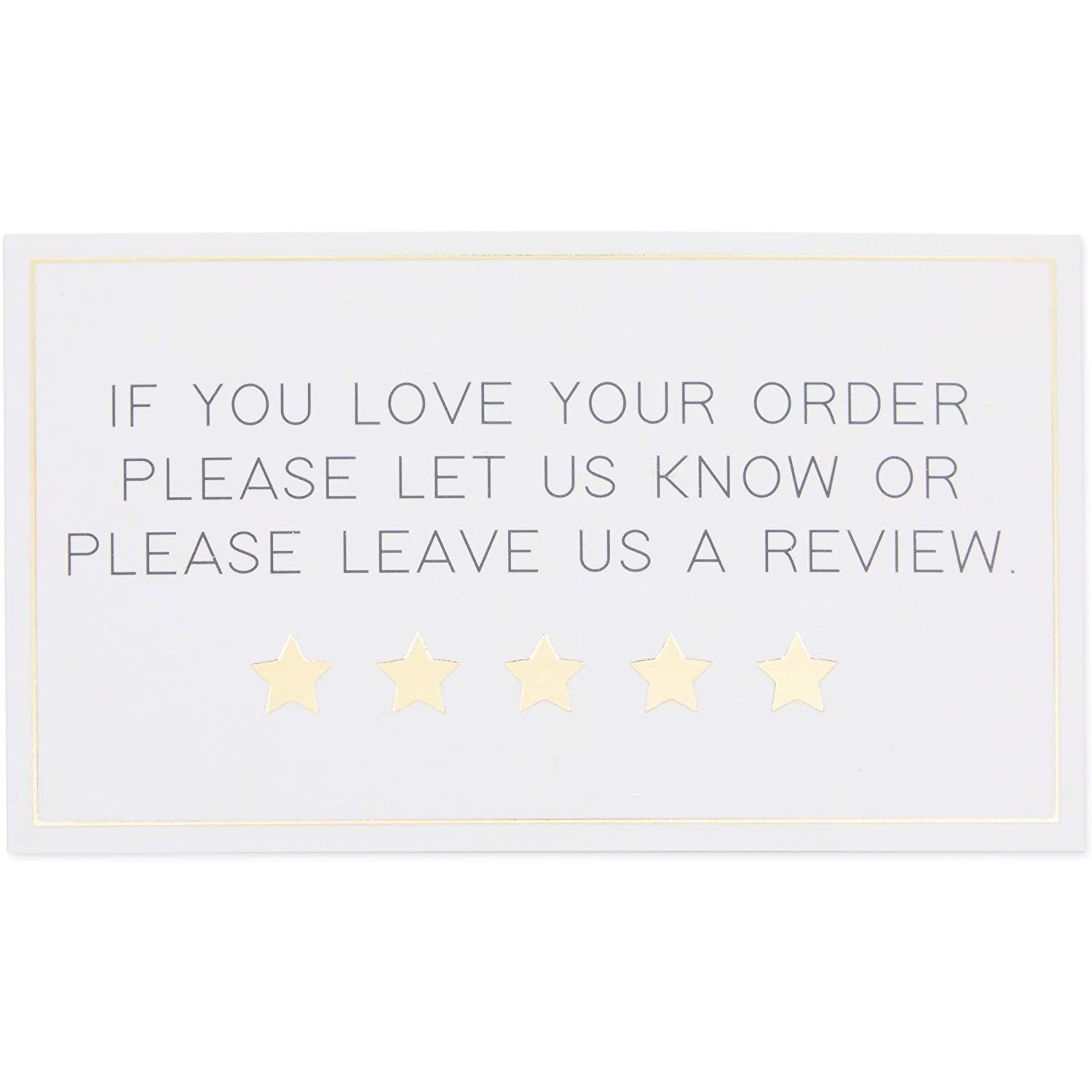 Stockroom Plus "Thank You For Your Order" Cards 3.5" x 2 " - 200 Pack ...