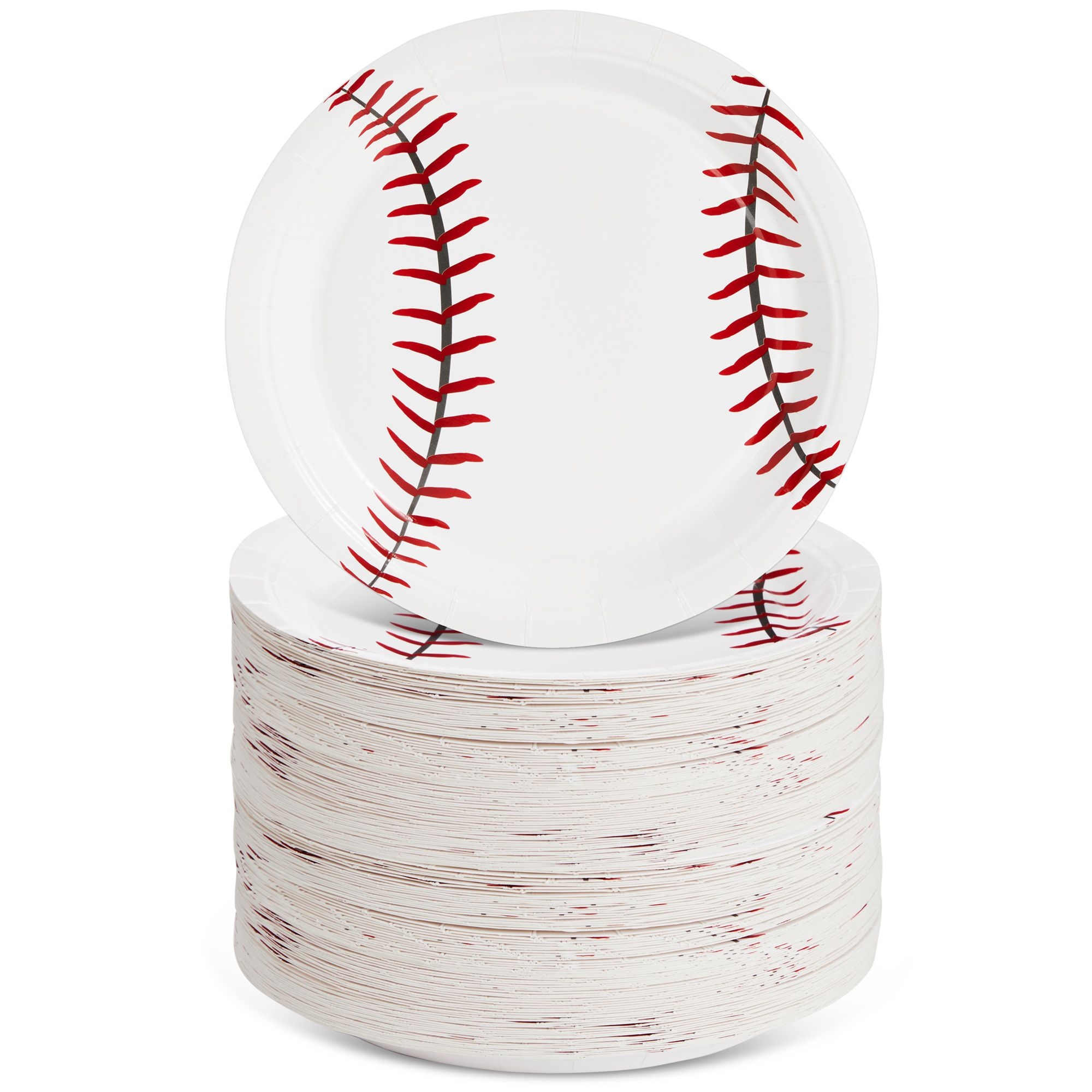 80 Pack Baseball Paper Plates, 9 Inch Sports Themed Party, Team Banquet ...