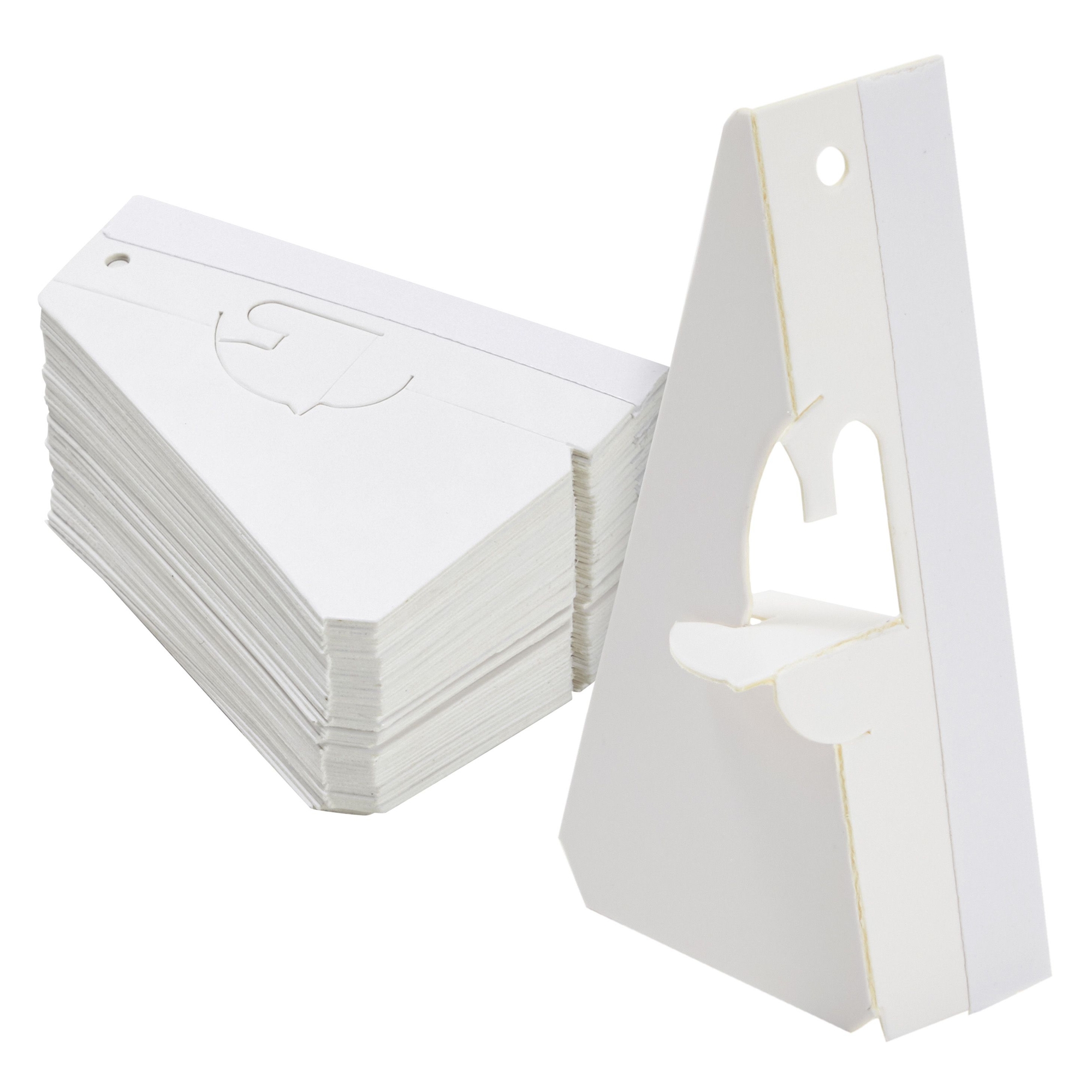 50 Pack Cardboard Easel Display Stand Plate Holders for Photo Dish Art ...